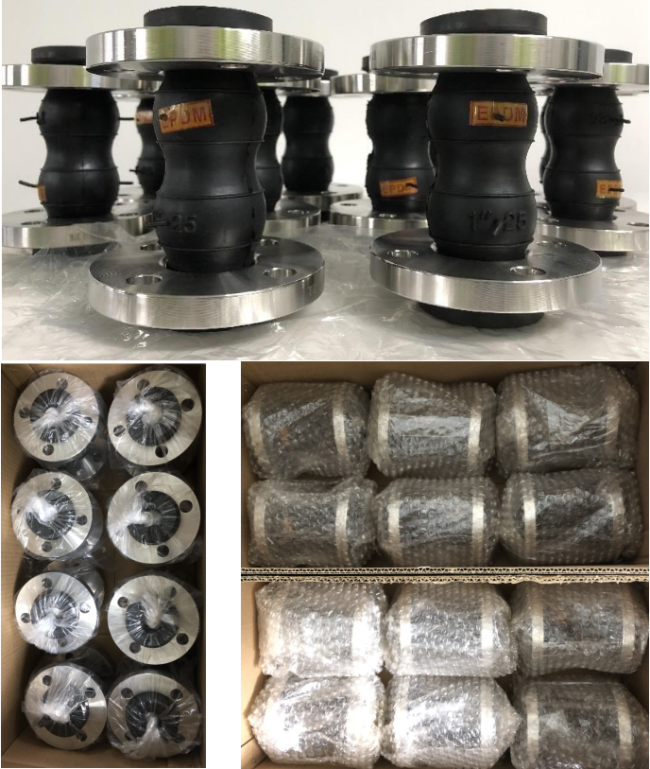 Double ball rubber expansion joint packaging