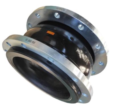 China Epdm Nbr Single Sphere Flange Rubber Expansion Joint For Pipe / Rubber Flexible Joint Flange Type for sale