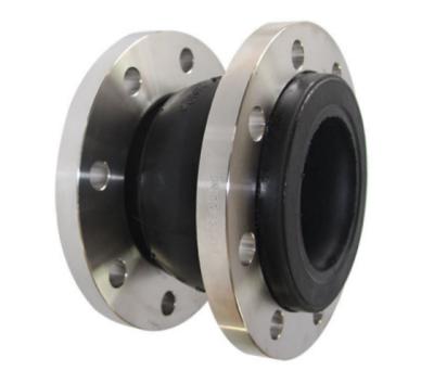 China EPDM Rubber Expansion Joint with Galvanised Carbon Steel Floating Flange for Condenser Pump Discharge for sale