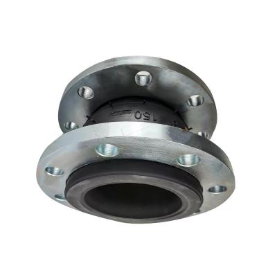 China Q235 SS304 Single Sphere Rubber Expansion Joint DN50–DN600 Galvanized for sale