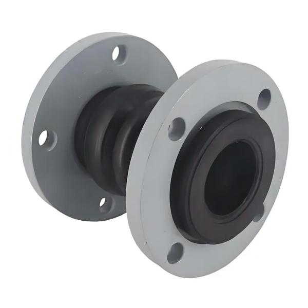 Quality Dn150 Double Sphere Expansion Joint Stainless Steel Flanged Rubber Bellows for sale