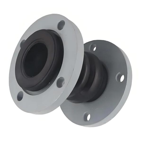Quality Dn150 Double Sphere Expansion Joint Stainless Steel Flanged Rubber Bellows for sale