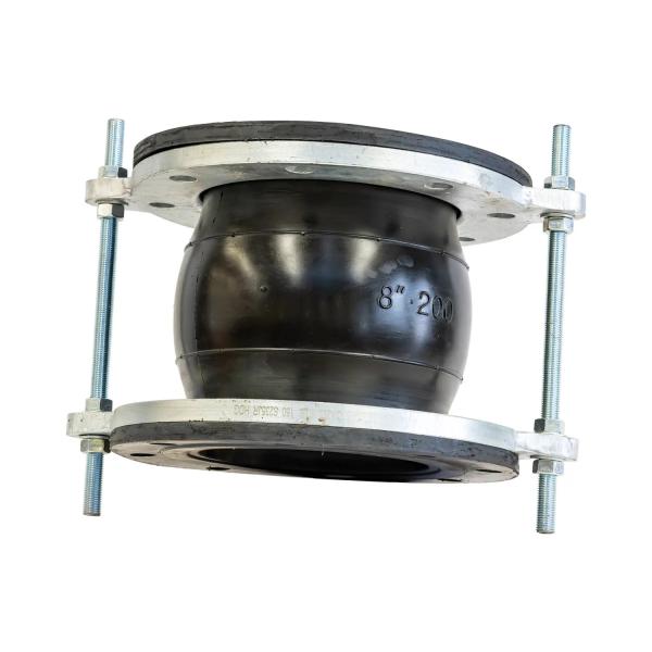 Quality 200mm 8 Inch Expansion Joint Flanged Rubber Flex Connectors End Face Fully for sale