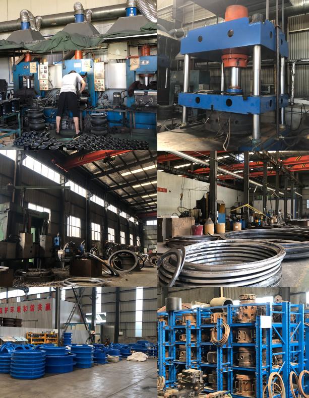 Manufacturing workshop producing rubber expansion joints