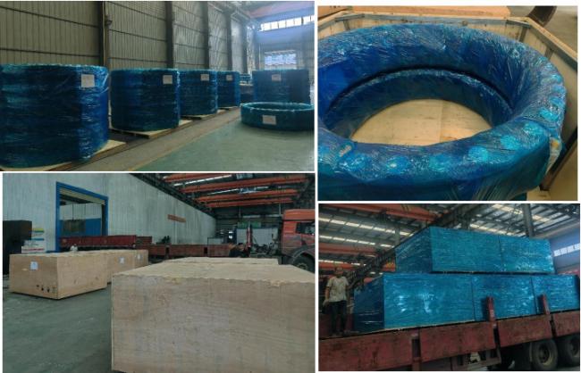 Packaged rubber expansion joints ready for shipment