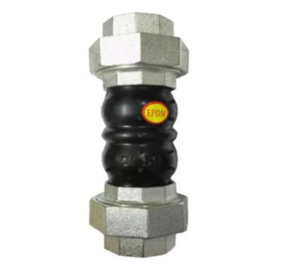 China Union Custom Rubber Expansion Joint Screw Threaded Coupling SS304 DN15-DN80 for sale