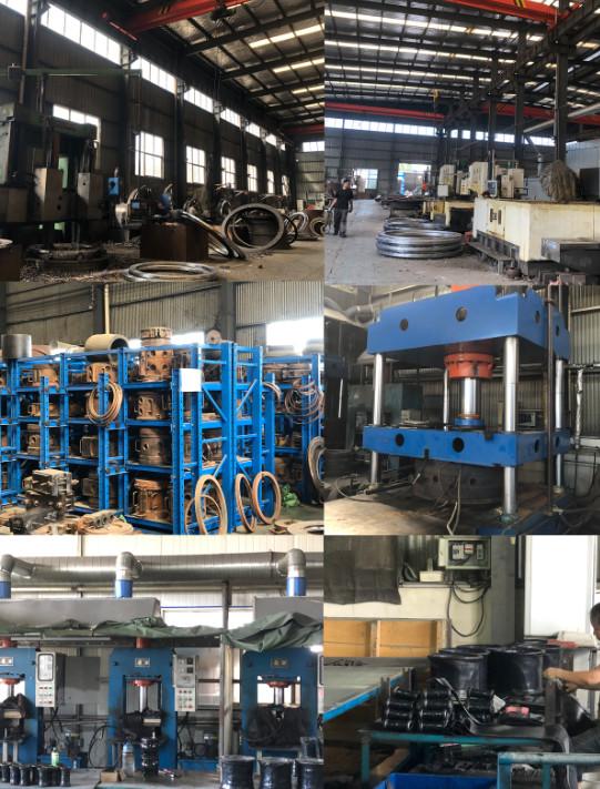 Manufacturing workshop producing rubber expansion joints