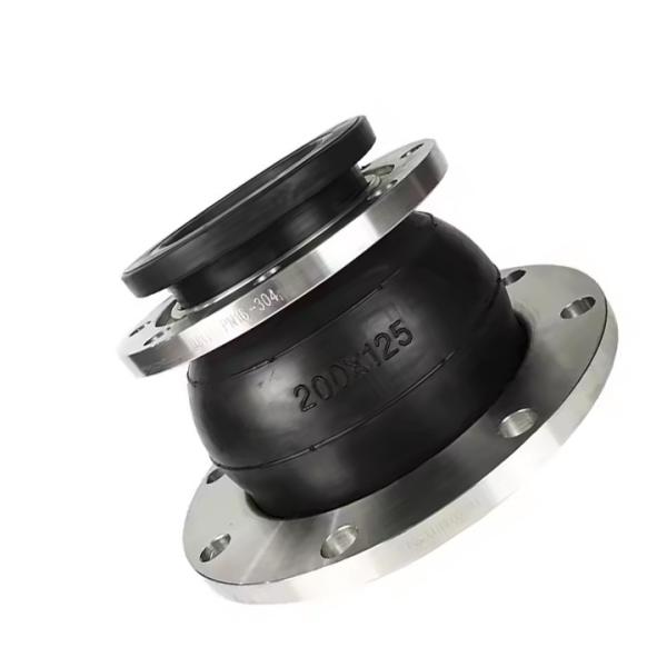 Quality SS304 Flange Rubber Expansion Joint DN200 PN16 Pipe Compensator for sale