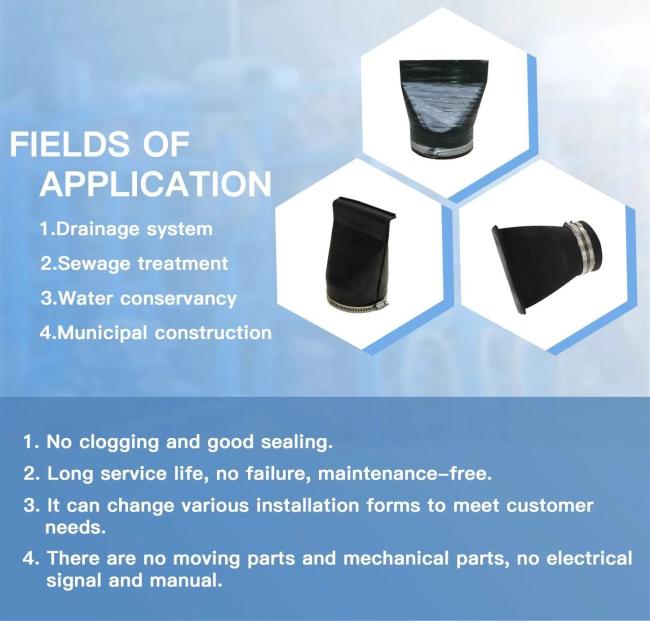 ANSI 150LB Rubber Duckbill Check Valve product photo