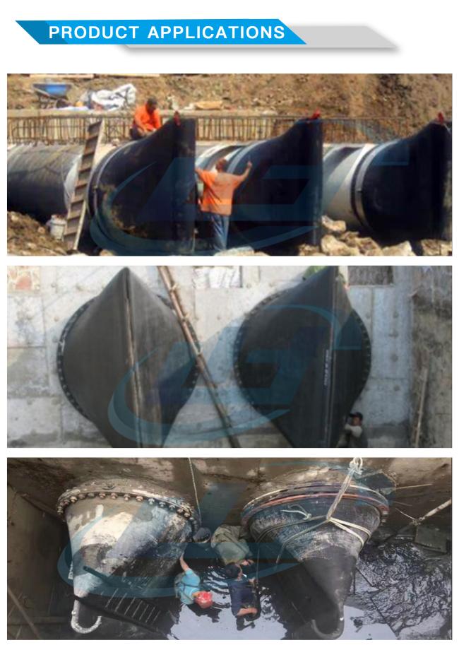 Close-up view of Duckbill Valve connection