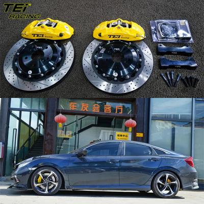Cina Kit freno frontale grande 4 piston caliper con rotore 355x28mm BBK sistema di frenatura automatica per Honda Civic 18 pollici cerchiera auto in vendita