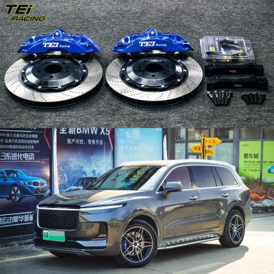 China Kit de travagem frontal grande 6 Calibre de pistão com rotor de 378 * 32 mm sistema de travagem automático BBK para Li Auto One 20 polegadas borda de carro à venda