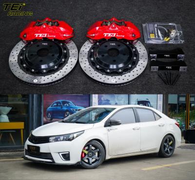 Cina Kit freno frontale grande 4 Piston Caliper con rotore 378x32mm BBK sistema di freno automatico per Toyota Corolla 18 pollici cerchio auto in vendita