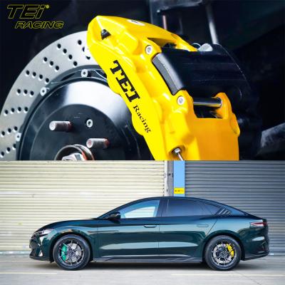 Cina Kit di freno posteriore grande 6 pinza a pistoni con 380 * 28 mm rotore BBK sistema di freno automatico per BYD Han 19 pollici cerchiera auto in vendita