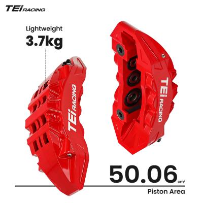 China TEI P60EV Big Brake Kit 6 Pot Auto Brake Calipers 18-inch Disc BBK for VW Golf MK6 MK7 MK7.5 MK8 GRI R for sale