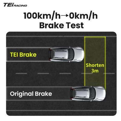 China TEI S60 Plus 6 Piston Brake Caliper 378mm/405mm/420mm Stainess Disc Front Modified Brake Kit for BMW E83 F25 G01 G45 2003-2025 for sale