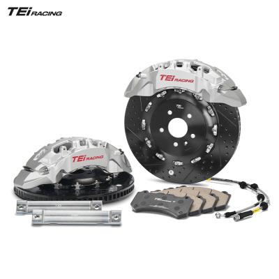 China TEI Big Brake Caliper Kit S-X One-piece Forged 10 Piston Brake Caliper 400mm/410mm/420mm Disc Front BBK for Porsche Panamera for sale