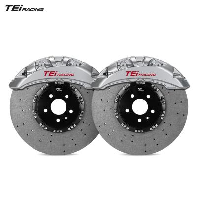 China TEI BBK SR10 Carbon Ceramic Brake Rotor 10 Piston Big Brake Caliper Kit for BMW E53 E70 F15 G05 E71 F16 G06 G07 X5 X6 X7 for sale