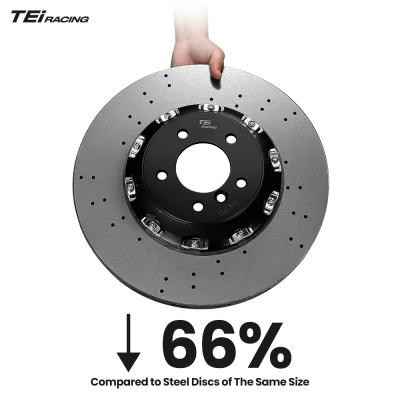 China TEI Brakes and Rotor Carbon Ceramic Brake Disc for Honda Civic Type R Subaru BRZ WRZ Nisssn GTR Toyota Supra for sale