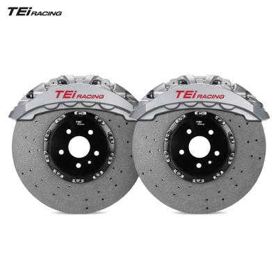 China TEI BBK SR8 Carbon Fiber Ceramic Brake Rotor 8 Piston Big Brake Kit for BMW 520 525 530 535 G30 G60 F90 E28 for sale