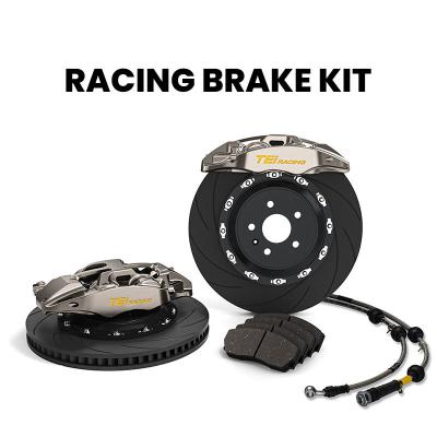China TEI GT40-MONO 4 Piston Brake Caliper 285mm 296mm 330mm Brake Rotor Kit for Audi Rs3 A1 A2 A3 Ford Fiesta ST Hyundai I30 N for sale