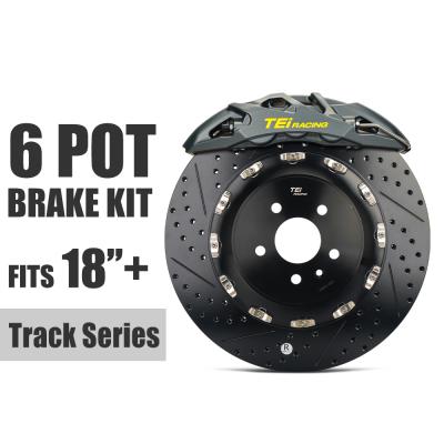 China TEi GTS6 6 Piston Caliper Front BBK Racing Brake Kit 18 Inch 19 Inch Wheel for Toyota GT86 Supra A90 Subaru WRX STI for sale