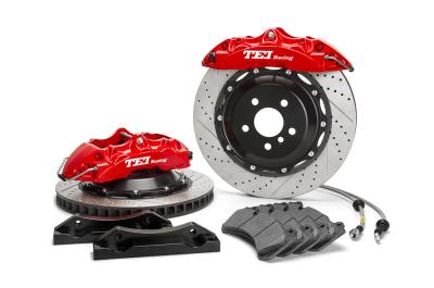中国 アウディ A6 BBK 大きいブレーキキット 6 ピストン 鍛造 2 パーツ カリパー 19 インチ フロントホイール 販売のため