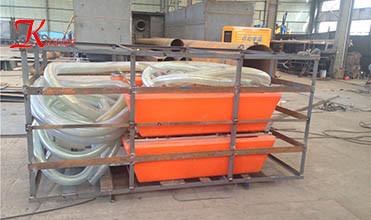 Floating parts of dredger