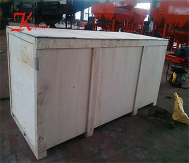 Packaged dredger ready for shipment