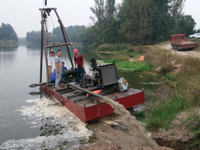 Close-up of dredger components during manufacturing