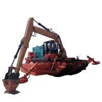 China Hydraulic Amphibious Dredger 500m³/h with Sealed Box Track Shoe for Swamp and Shallow Water for sale