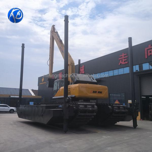 Quality Hydraulic Multi Function Amphibious Dredger With Sealed Box Shaped Track Shoe for sale