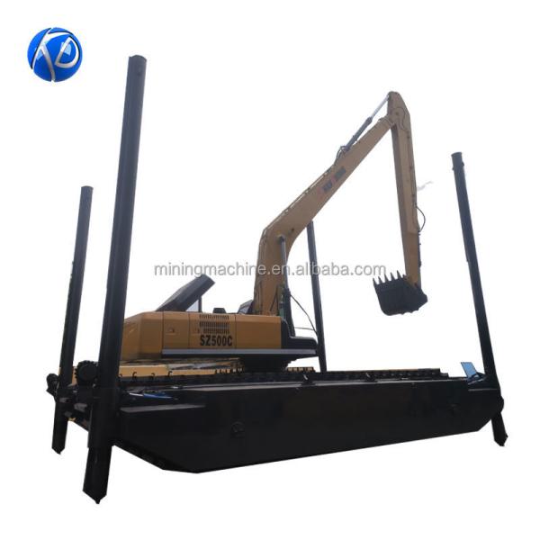 Quality Hydraulic Multi Function Amphibious Dredger With Sealed Box Shaped Track Shoe for sale