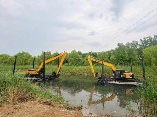 Quality River Dredging Amphibious Dredger Multifunctional 9*4*3.5 Dimension for sale