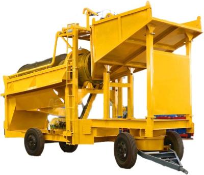 China High Work Efficiency Modular Design Gold Trommel Wash Plant with Engine Core Components for sale