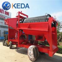 China Mobile Gold Trommel Wash Plant 50 Ton Alluvial Damp Machine 8000 KG High Work Efficiency for sale