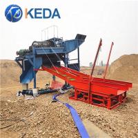 China Mobile Gold Trommel Wash Plant 50 Ton Alluvial Damp Machine 8000 KG High Work Efficiency for sale