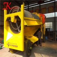 China Mobile Gold Trommel Wash Plant 50 Ton Alluvial Damp Machine 8000 KG High Work Efficiency for sale