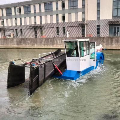 China Full Hydraulic Drive Aquatic Weed Harvester High Efficiency Water Grass Collecting Machine Easy Dismantle for Transportation for sale