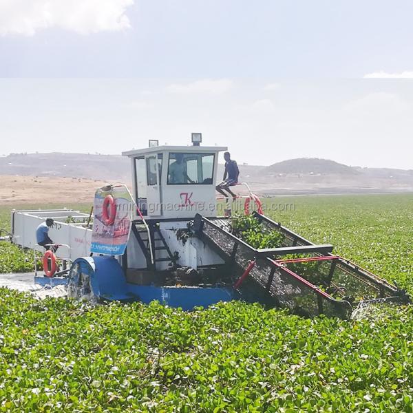 Quality Fully Automatic Aquatic Grass Harvester with Full Hydraulic Drive for High for sale