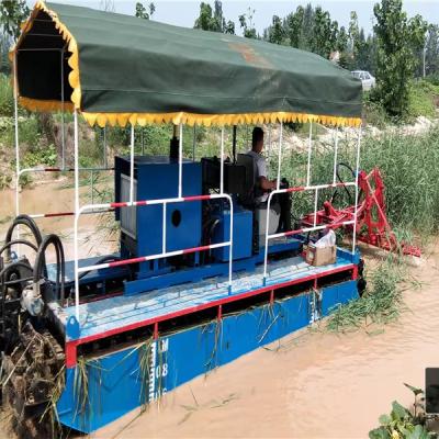 China 6000mm Length Amphibious Weed Harvester 12kw For Wetland Reed Cutting for sale