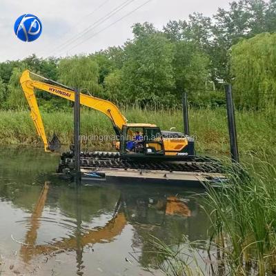 China Amphibious Excavator with 4500mm Track Length 0.6 inch Draught and 7500mmx2250mmx3200mm Dimension for Versatile Applications for sale