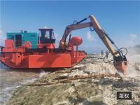 China 10 Inch Amphibious Sand Dredging Machine 110kw Dismantle Structure for River Lake for sale