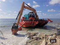 China 10 Inch Amphibious Sand Dredging Machine 110kw Dismantle Structure for River Lake for sale