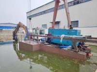 China KEDA Amphibious Dredger 11x3.3x3.1m Multifunction Cutter Suction Dredge with 1500m Discharge for sale
