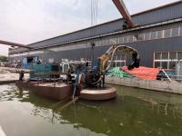 China KEDA Amphibious Dredger 11x3.3x3.1m Multifunction Cutter Suction Dredge with 1500m Discharge for sale