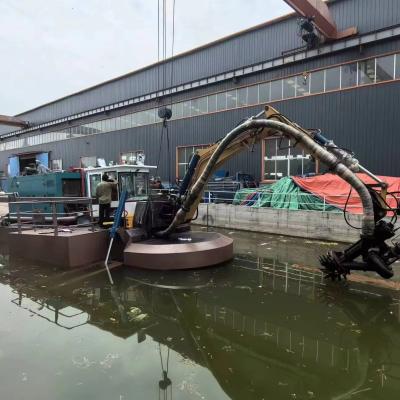 China Watermaster Amphibious Dredger Multifunctional 40 Inch Draught 20t Weight for sale