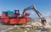 China Self Propulsion Amphibious Dredger KD-I 25% Slurry Density for River Dredging for sale