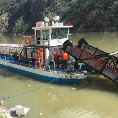 China KEDA Paddle Wheel Driven Aquatic Weed Harvester with 12 Month Warranty and CE Certified for Water Hyacinth Collection for sale