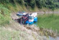 China KEDA Mini Automatic Aquatic Weed Harvester 3000m²/h Garbage Loading CE Certified for sale